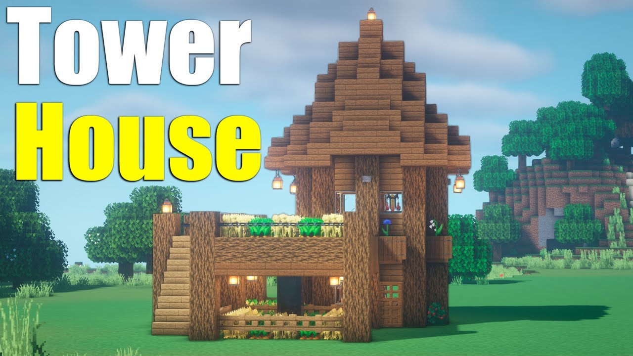 Minecraft: How to Build a Tower House - Minecraft Builders