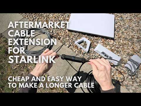 Cheap and Easy Aftermarket Cable Extension for Starlink Gen 3 Standard