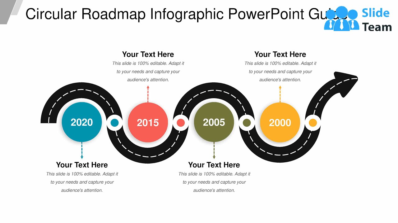 Circular Roadmap Infographic Powerpoint Guide