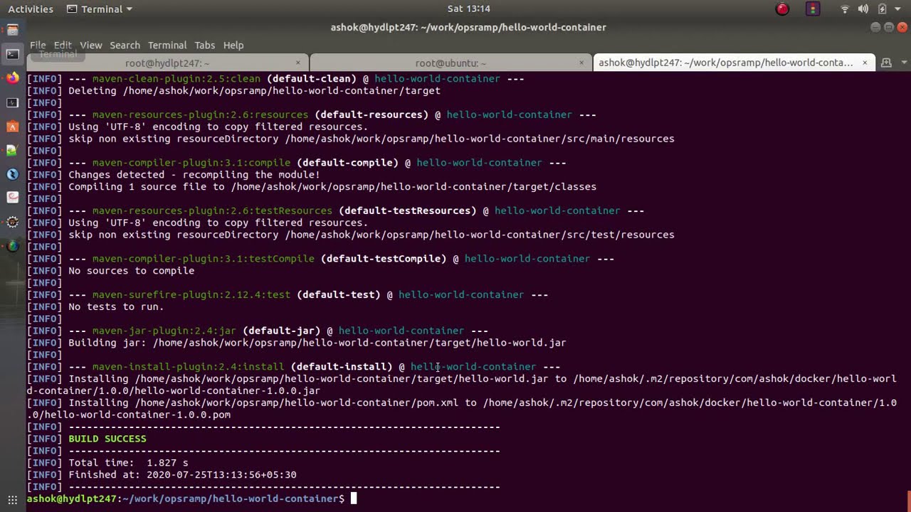 How to run simple Java Application in docker container