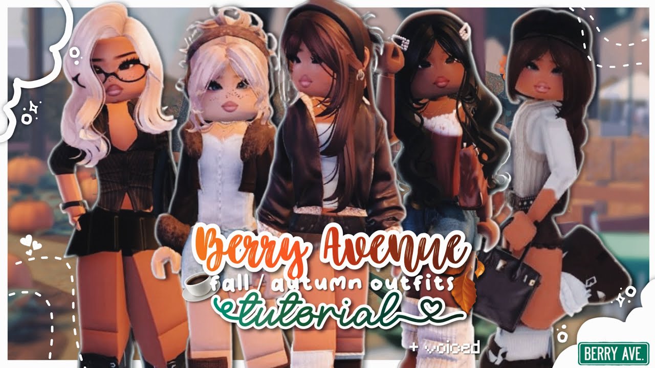 *MUST-HAVE* Fall/Autumn Outfits Tutorial in Berry Avenue (Aesthetic) 🍂 ೀ┆Berry Avenue RP Tutorial 🐰
