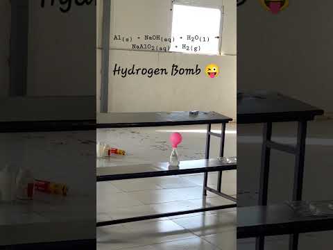 Hydrogen Bomb, Reaction of Sodium hydroxide with aluminium 🔥