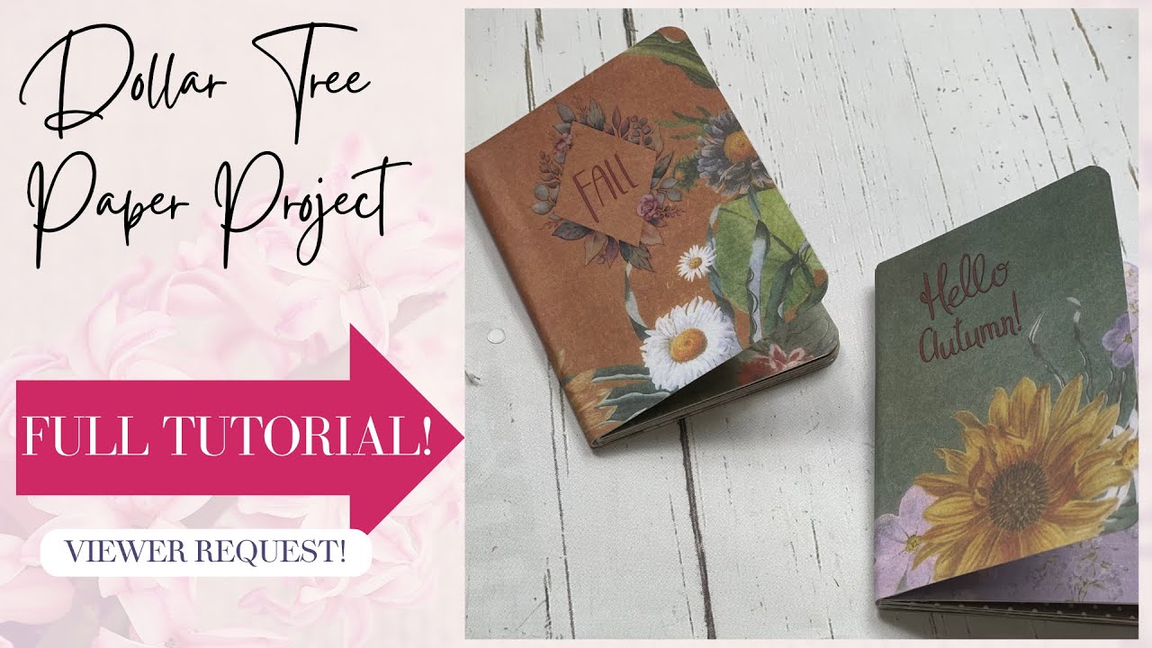 Dollar Tree Paper Haul Project Tutorial - Full Tutorial - Quick & Easy Mass Make Ephemera