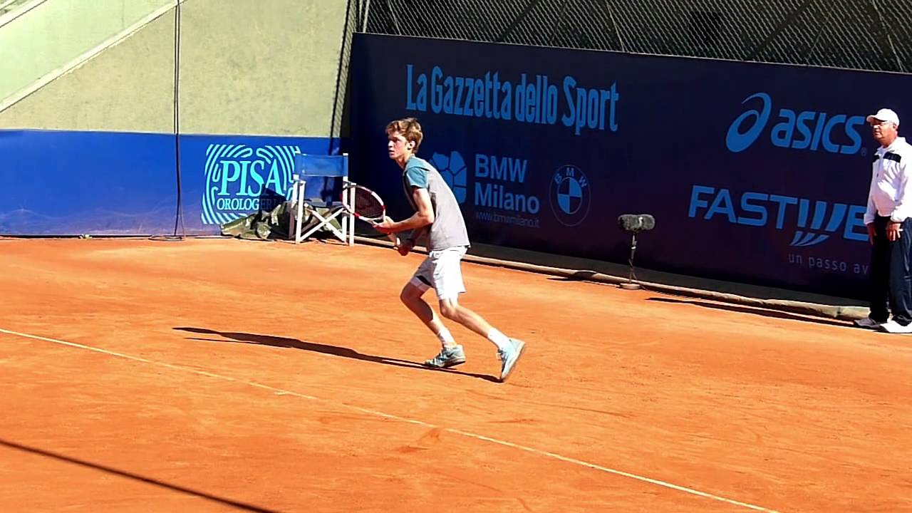 Andrey Rublev - 55 Trofeo Bonfiglio 2014 - Slow motion video