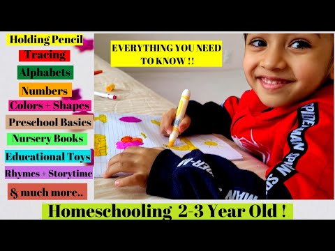 How and what to teach 2-3 year old at home | Homeschooling 2- 3 year old | Preschool Learning