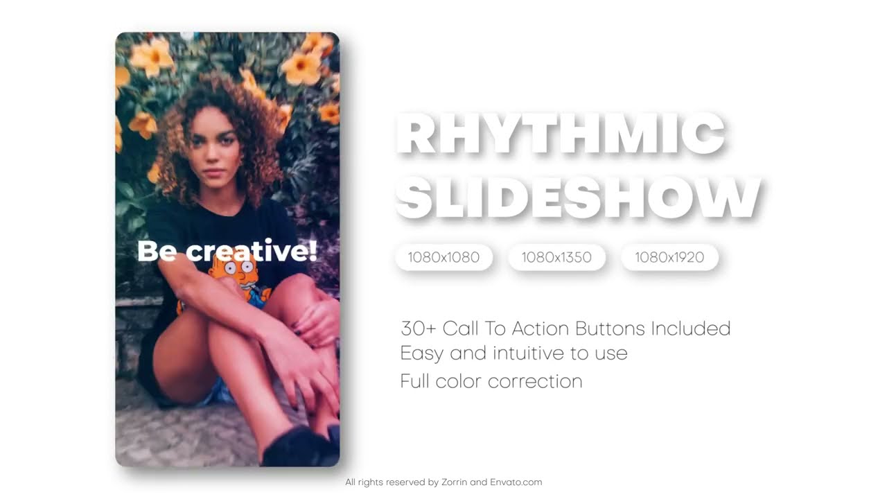 Rhythmic Slideshow - Instagram Reels, TikTok Post, Short Stories ( After Effects Template )