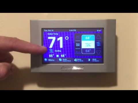 American Standard Gold xL 824 color wifi thermostat tutorial Nexia