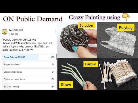 Easy painting tricks for beginners - easy painting ideas - "Public Demand Challenge" video