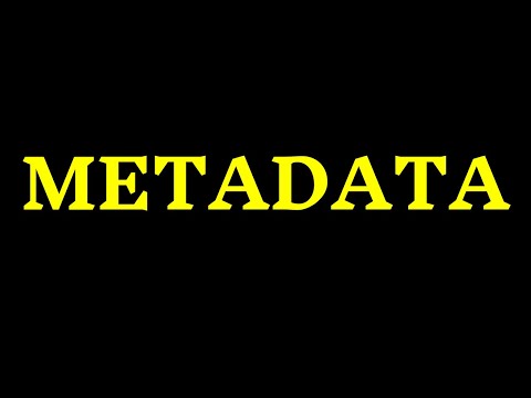How To Pronounce ''Metadata'' Correctly? How to say ''Metadata''?