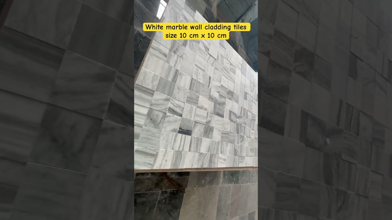 White Marble wall cladding tiles 10 cm x 10 cm