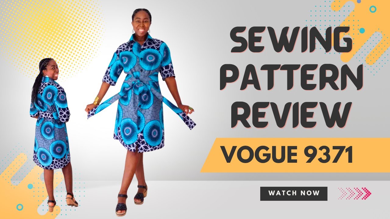 Vogue Shirt Dress Pattern Review