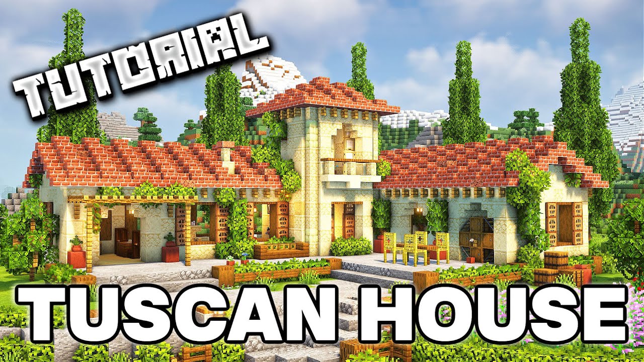 How To Build A Tuscan House | Minecraft Tutorial
