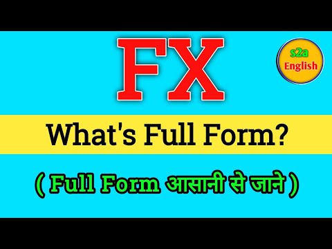FX ka Full Form kya hai | Full form of FX | Gk questions all full form | important full form