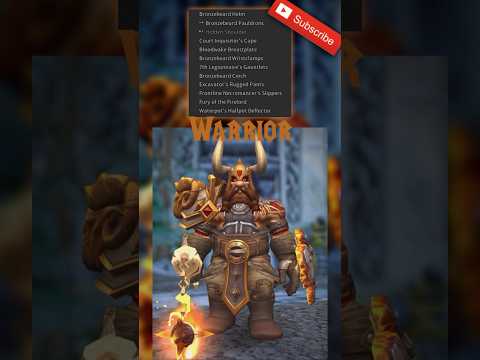 TRANSMOGS - Warrior "Wardwarf" #worldofwarcraft #transmogs #dragonflight