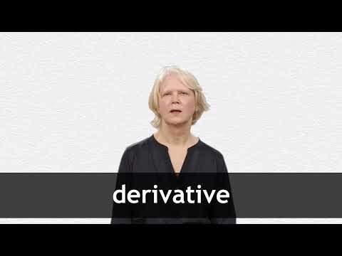 How to pronounce DERIVATIVE in American English
