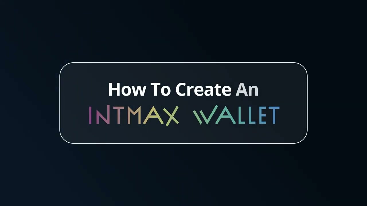 How to Create INTMAX Walletless Wallet