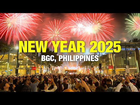 Philippines' Epic New Year 2025 Countdown & Fireworks Display | Bonifacio Global City (BGC), Taguig!