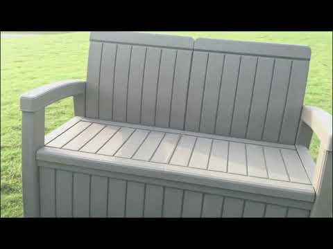 49 Gal Resin Outdoor Storage Box Bench