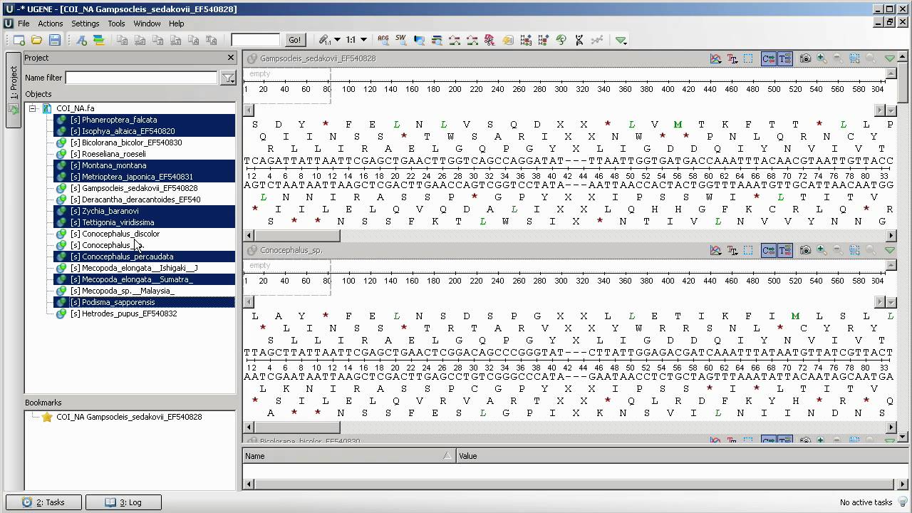 Unipro UGENE podcast #1: Making a multiple sequence alignment from FASTA file