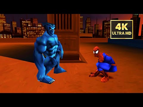 Spiderman 2 4k 60 FPS Remastered Gameplay Duckstation + Reshade | PS1 Emulator Best Graphics