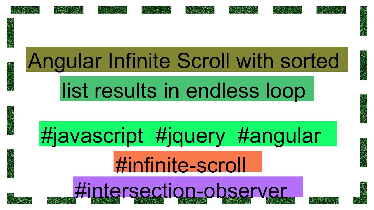 Angular Infinite Scroll with sorted list results in endless loop