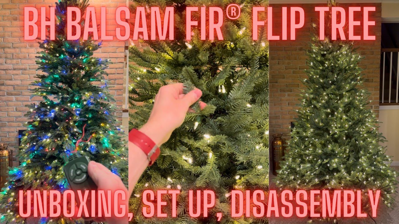 Balsam Hill - Balsam Fir® flip tree - unboxing, set up & disassembly
