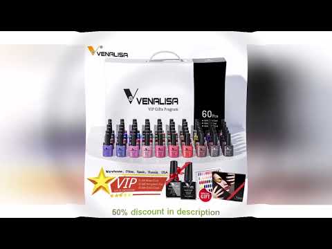 Latest Products You Must Know! New Fashion Color Venalisa UV LED Nail Gel Polish Kit Vernish Color