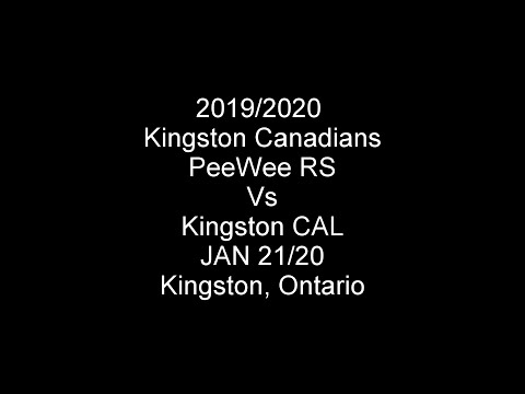 2019/20 Kingston Canadians PeeWee RS vs Kingston CAL Jan21/20