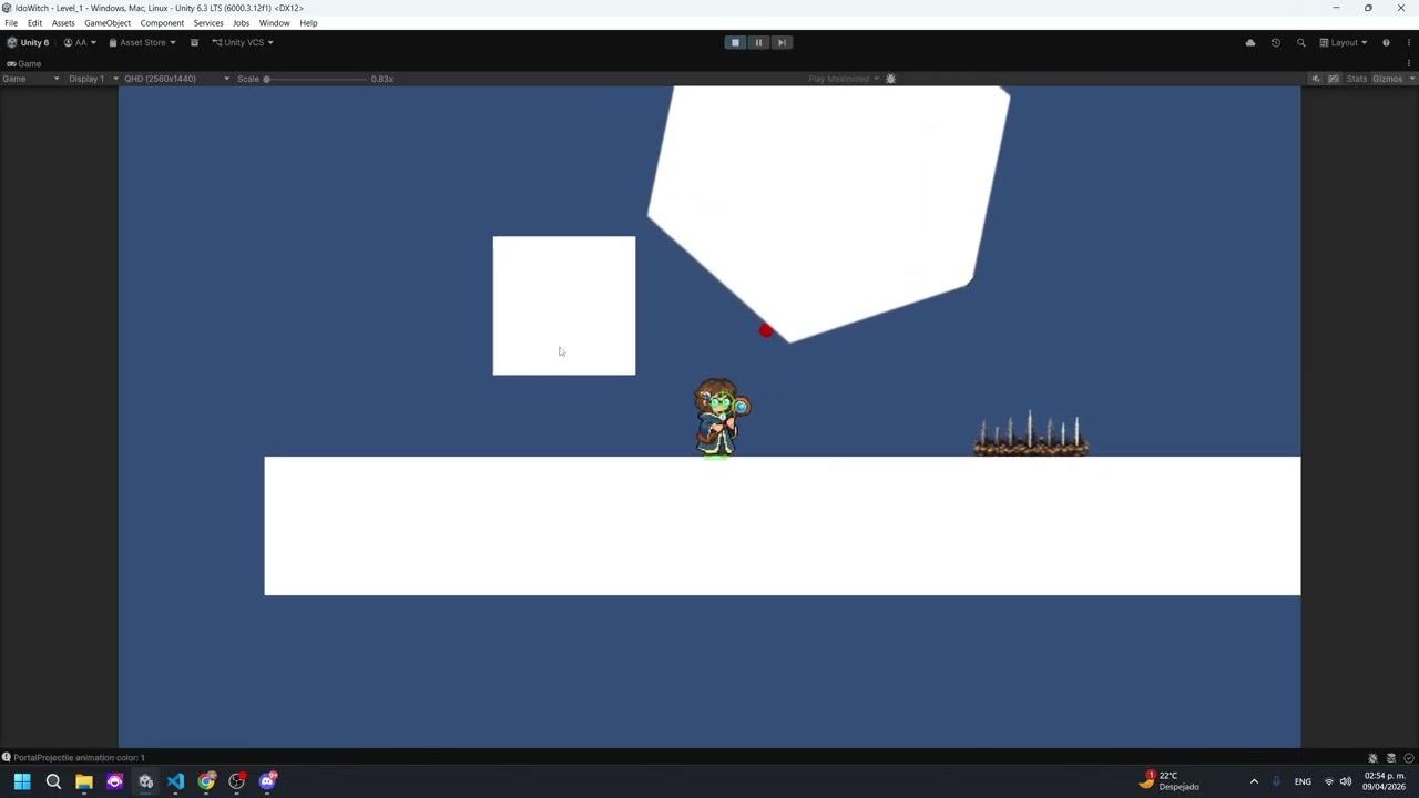 IDO WITCH Devlog #12  Source portal deactivates when player arrives at destination