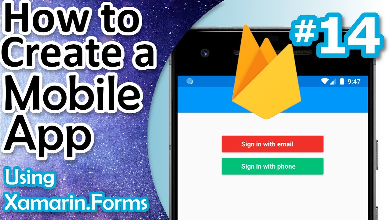 Xamarin.Forms Tutorial #14 - Firebase UI and Phone Authentication Setup - Time Tracker App