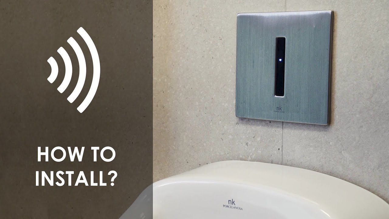 Sensor flush valve installation