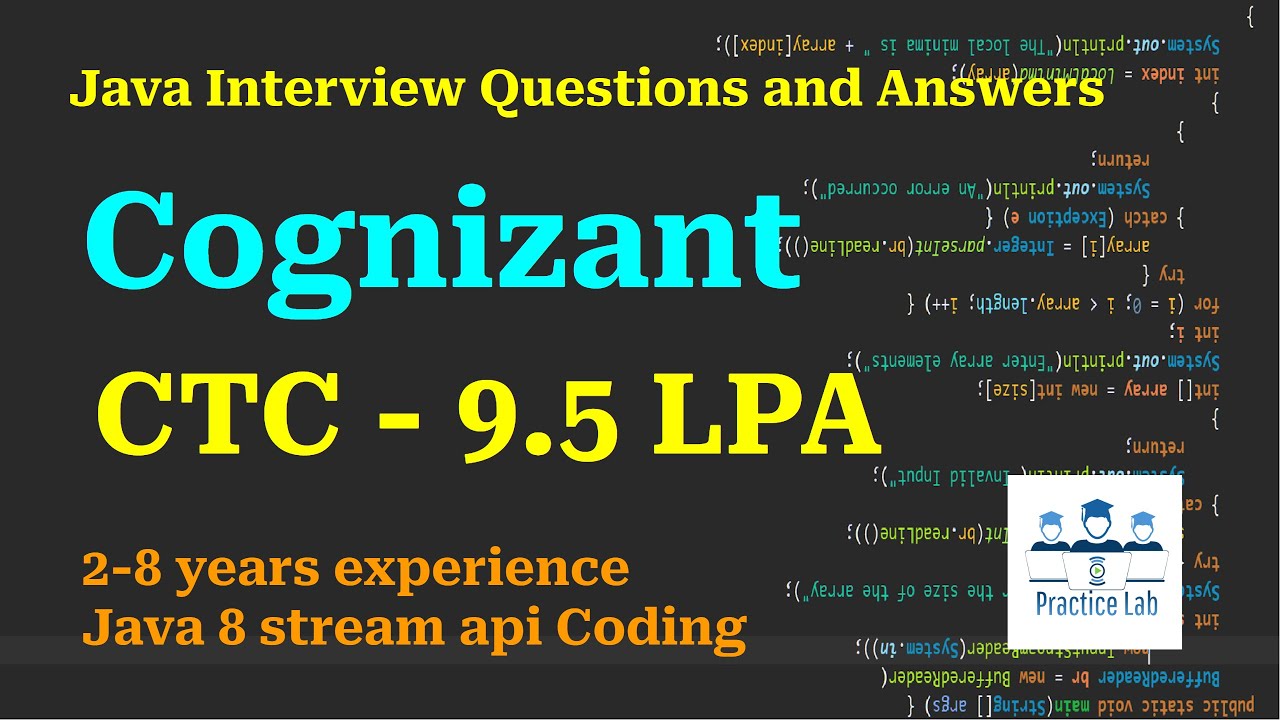 11. Cognizant Java Interview | Java8, Stream APIs coding Question Answers
