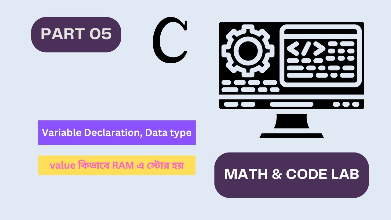 Variable Declaration & Data Types | C Programming Bangla Tutorial | Part 5