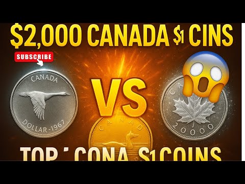 $1 Coin Worth $2,000,000?! 😲 | Canada’s Rarest Dollar Coins Ranked