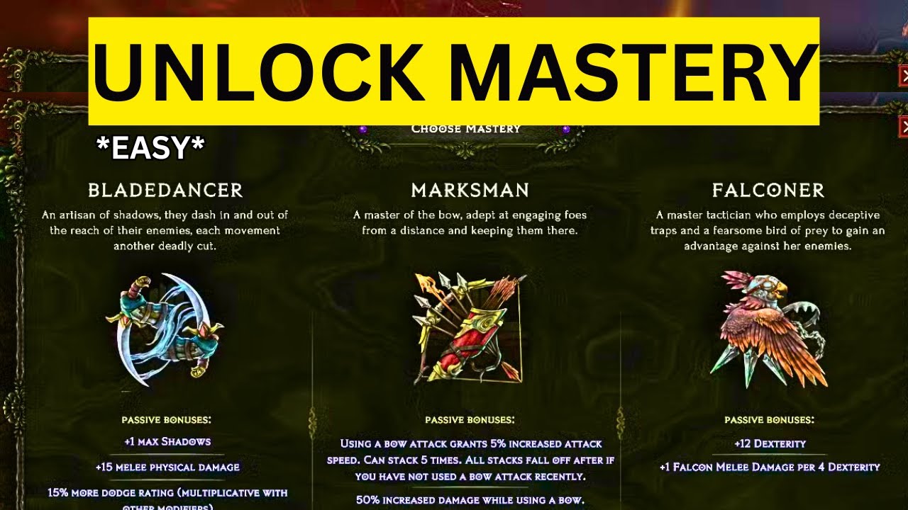 How To Unlock Mastery in Last Epoch(EASY)