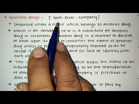 Misbranded Adulterated Spurious drugs | Asst Commissioner MPSC Pharmacy Exam -3 | Professor Exam