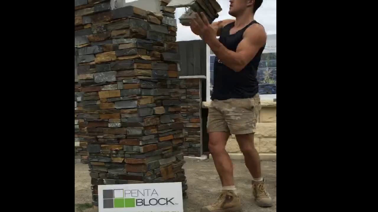 Construct a Stone Column in Minutes! #Pentablock