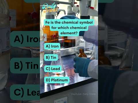 What chemical symbol is Fe? - Daily Trivia Question #23
