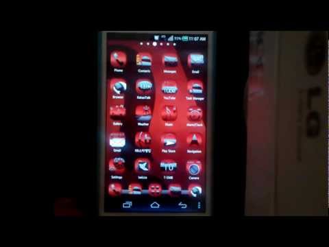 Secret RED HD Theme Go Launcher EX
