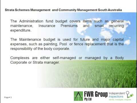 Body Corporate and Community Management South Australia