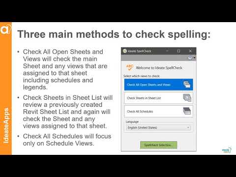 Learn the simple ABCs of Ideate SpellCheck within IdeateApps