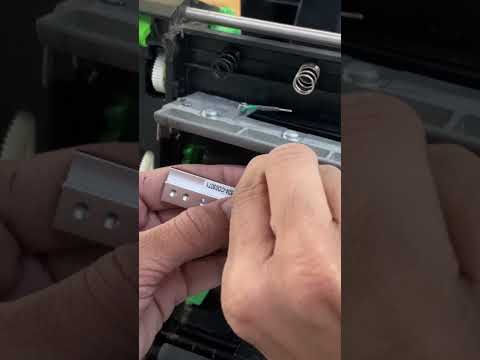 How to change Tsc TE 244 barcode printer head #barcodeprinter #head #printer #tsc