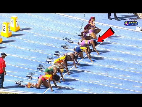 OMG FASTEST WOMEN'S 100M TIA DEFEATS SHERICKA JACKSON INSANE SPEED