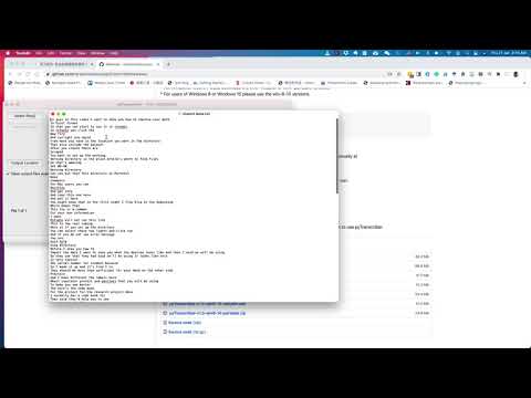 doing verbatim transcription using pyTranscriber
