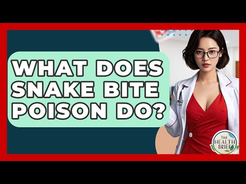 What Does Snake Bite Poison Do? - The Health Brief
