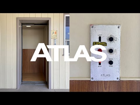 Amazing Motor! Vintage Atlas Hydraulic Elevator - 101 El Camino Real - San Mateo, CA