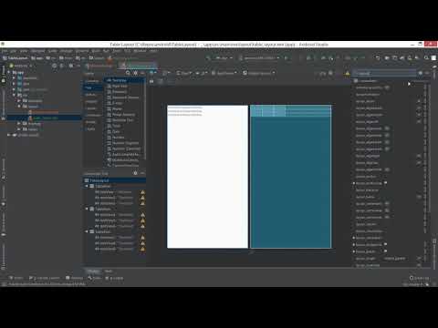 Android Tutorial - TableLayout | Android Studio