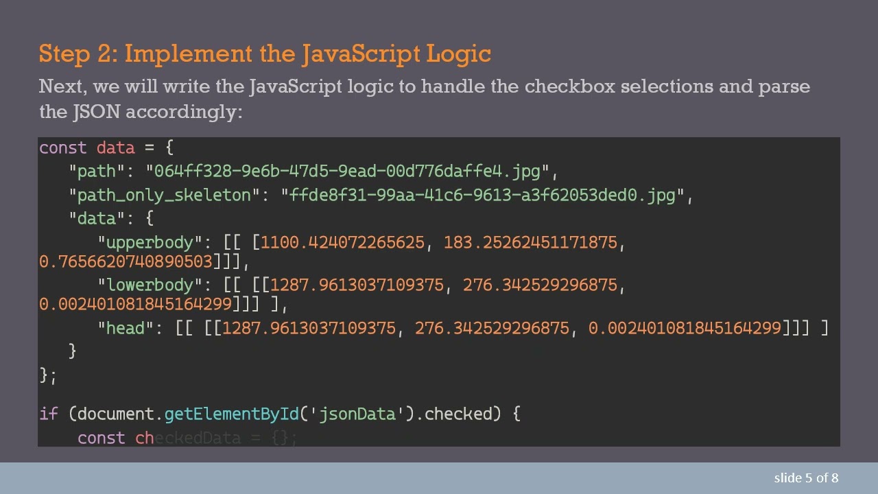 How to Parse and Store Parts of a JSON Object Using JavaScript