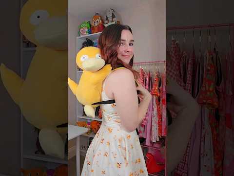 my boyfriend bought me a psyduck plush backpack 🐥 #pokemon