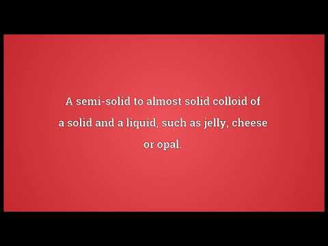 Gel Meaning